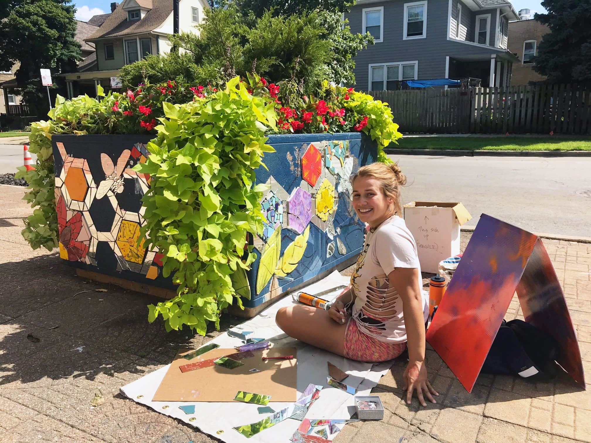Community Mosaic Public Art In Ravenswood